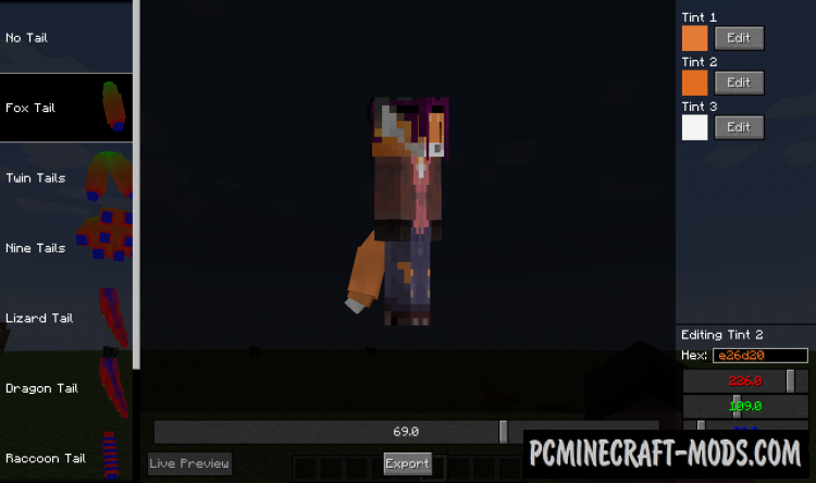 Tails Mod For Minecraft 1.10.2, 1.9.4, 1.8.9, 1.7.10 | PC Java Mods ...